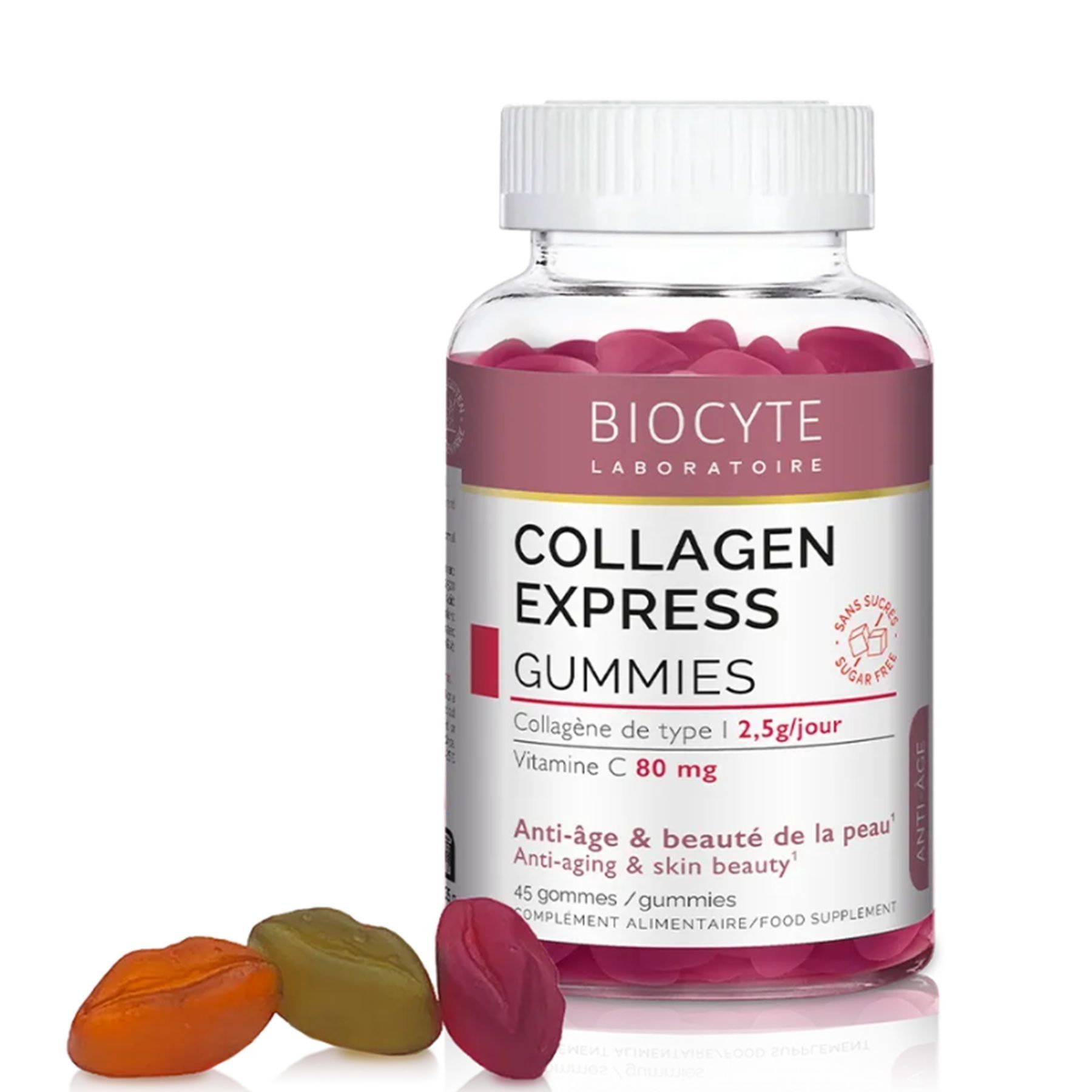 Dietary supplement Biocyte Collagen Gummies (pot) with collagen 45 pcs ...