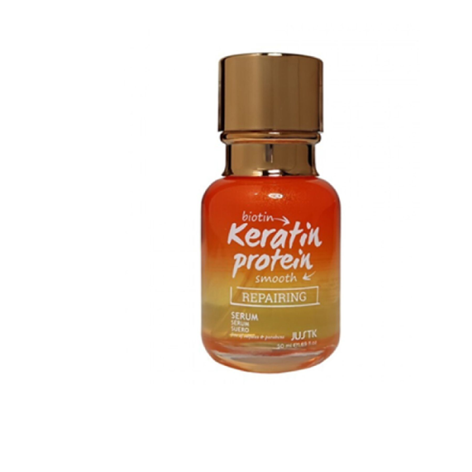 JustK Keratin Protein Repairing Serum Oil for Brittle and Split Hair 50 ...